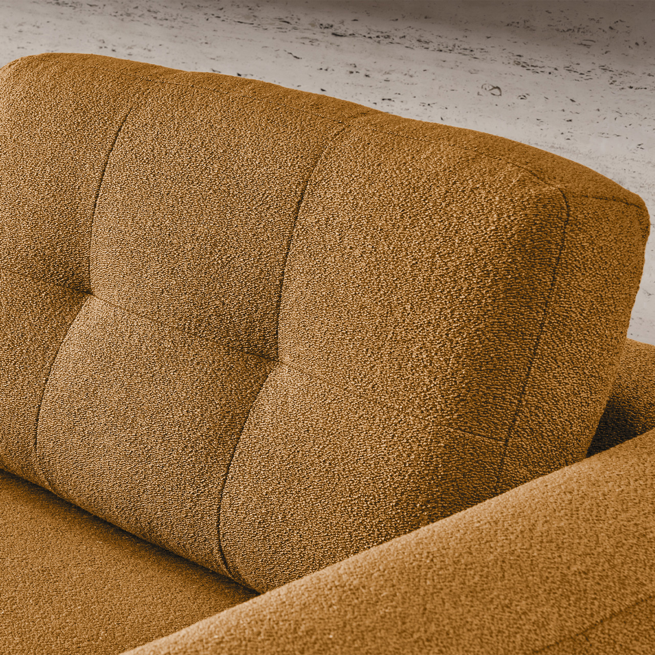 Bouclé Ecksofa SK 3025 - Bezug: Bouclé | Farbe: Orange | Modell ...