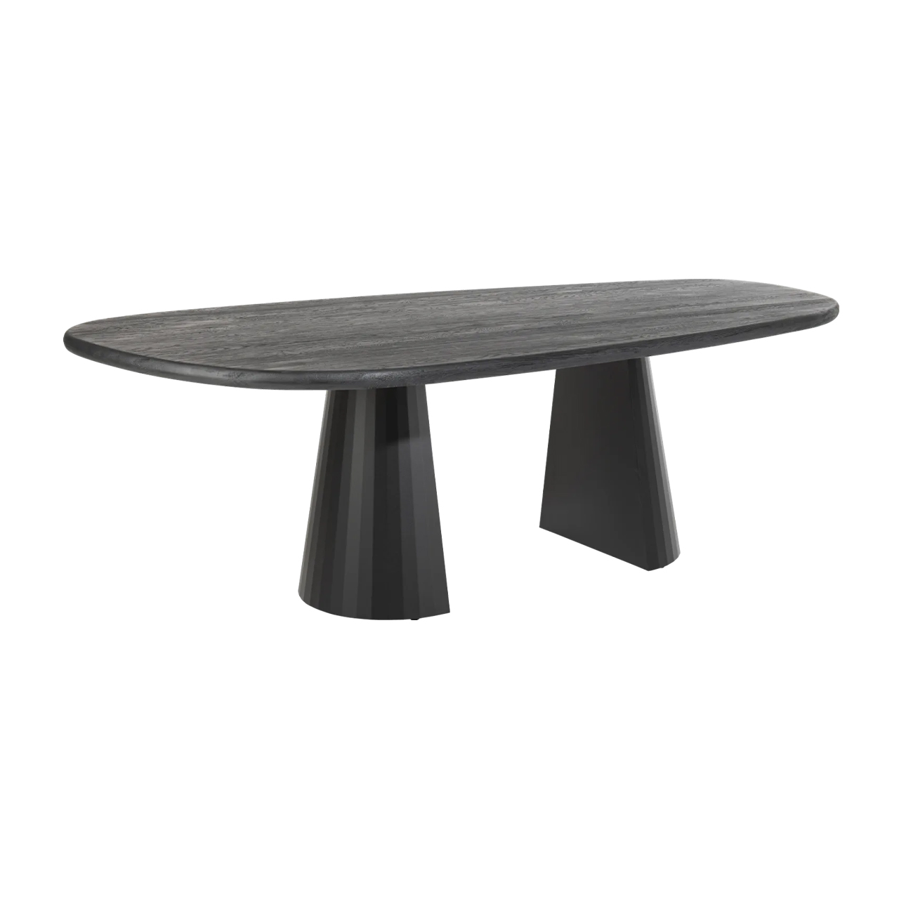 xooon Esstisch Arawood - Breite: 240 cm | Farbe: Schwarz